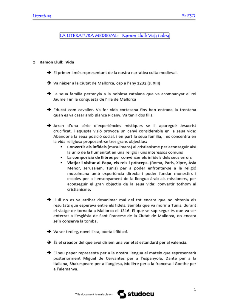 Ramon Llull | PDF