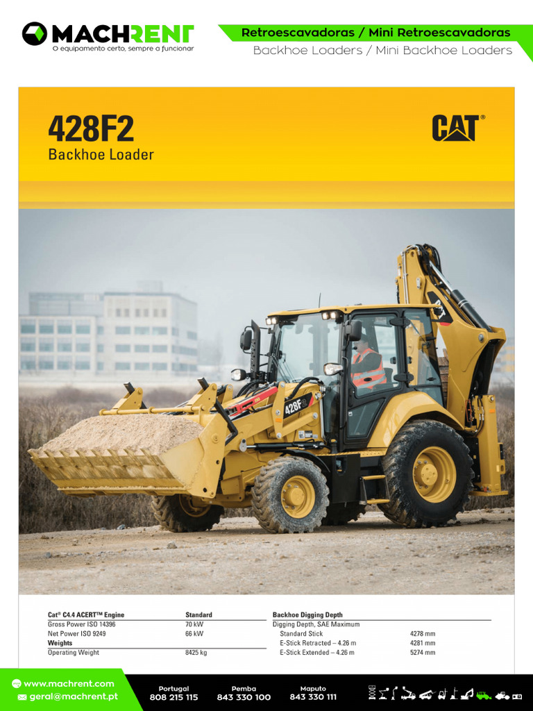 Manual de Operador Caterpillar - 428f | PDF