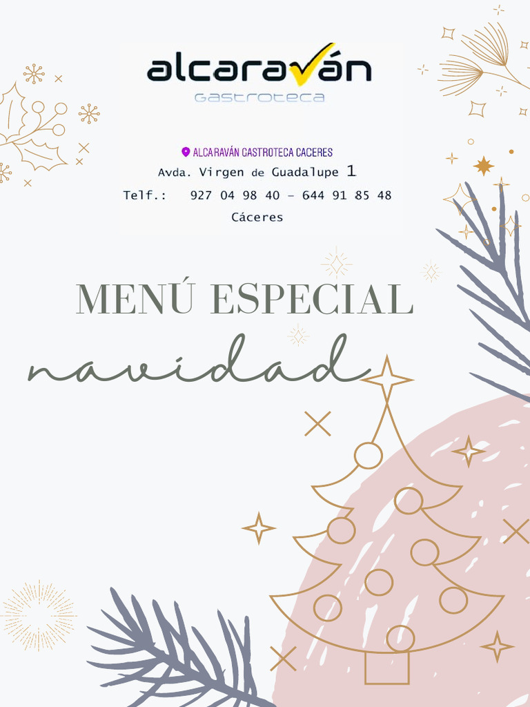 Menú Especial de Navidad para Grupos | PDF