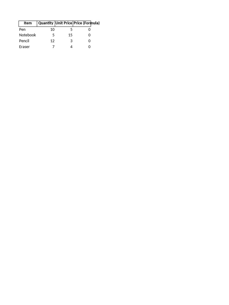 Google Sheets Practice Workbook | PDF