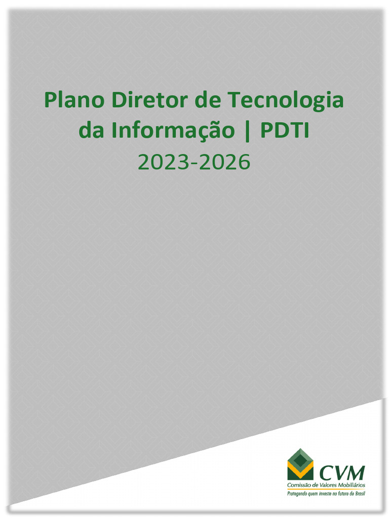 pdti-2023-v1 | PDF | Tecnologia da Informação | Governança
