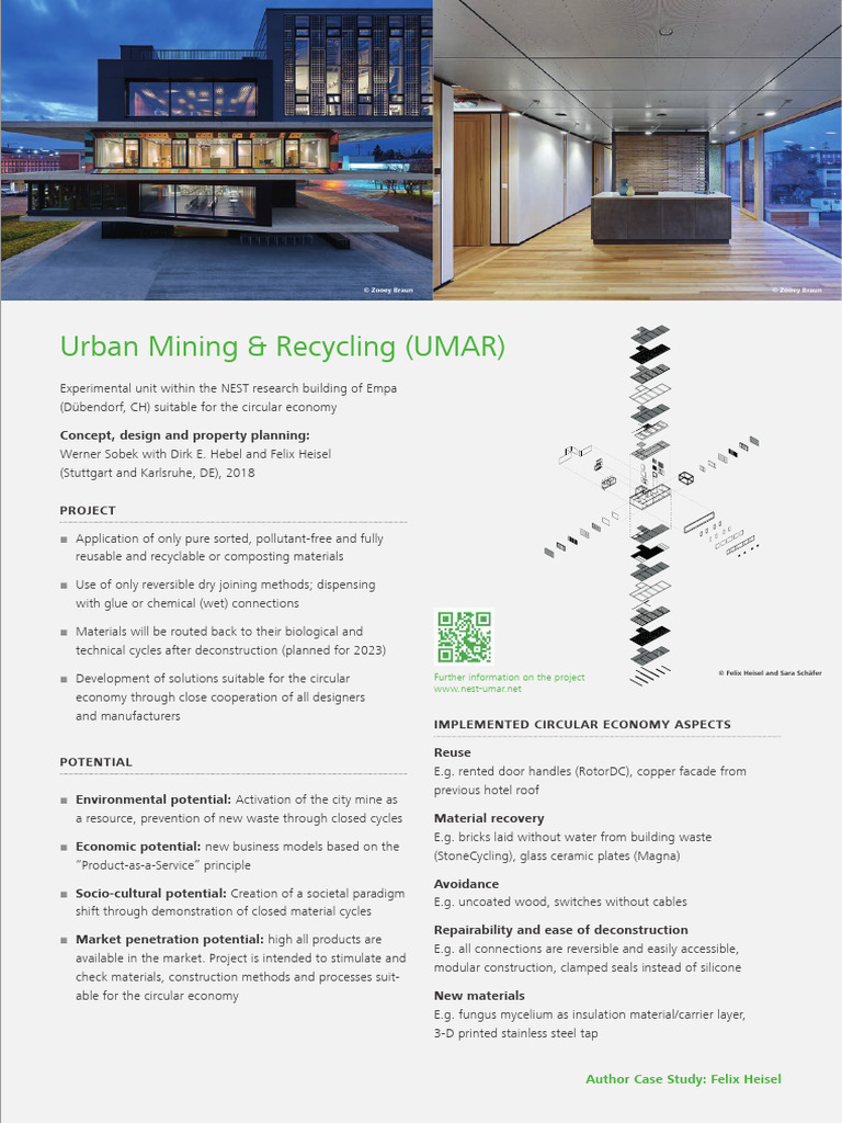DGNB Report Circular Economy en Case Study Umar | PDF | Materials ...
