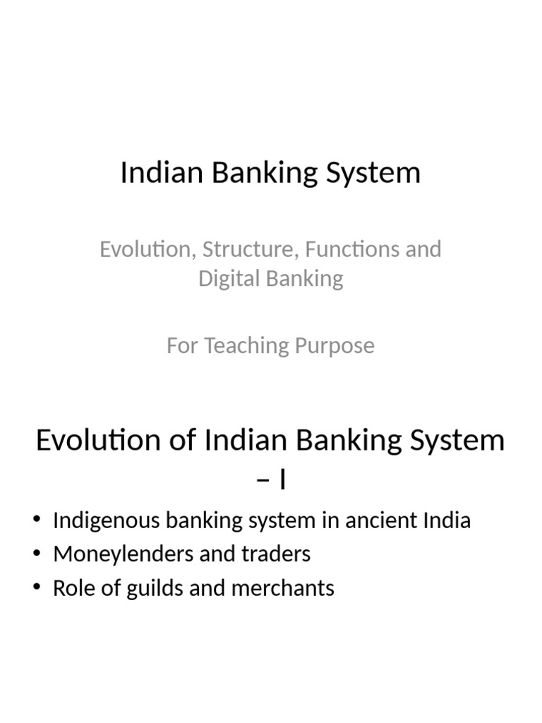 Indian Banking System 50 Slides | PDF | Banks | Interest