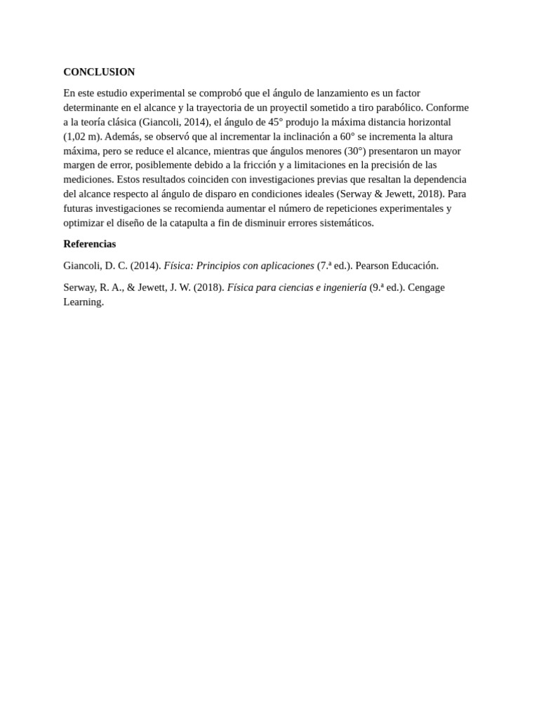 Conclusion Del Proyecto | PDF