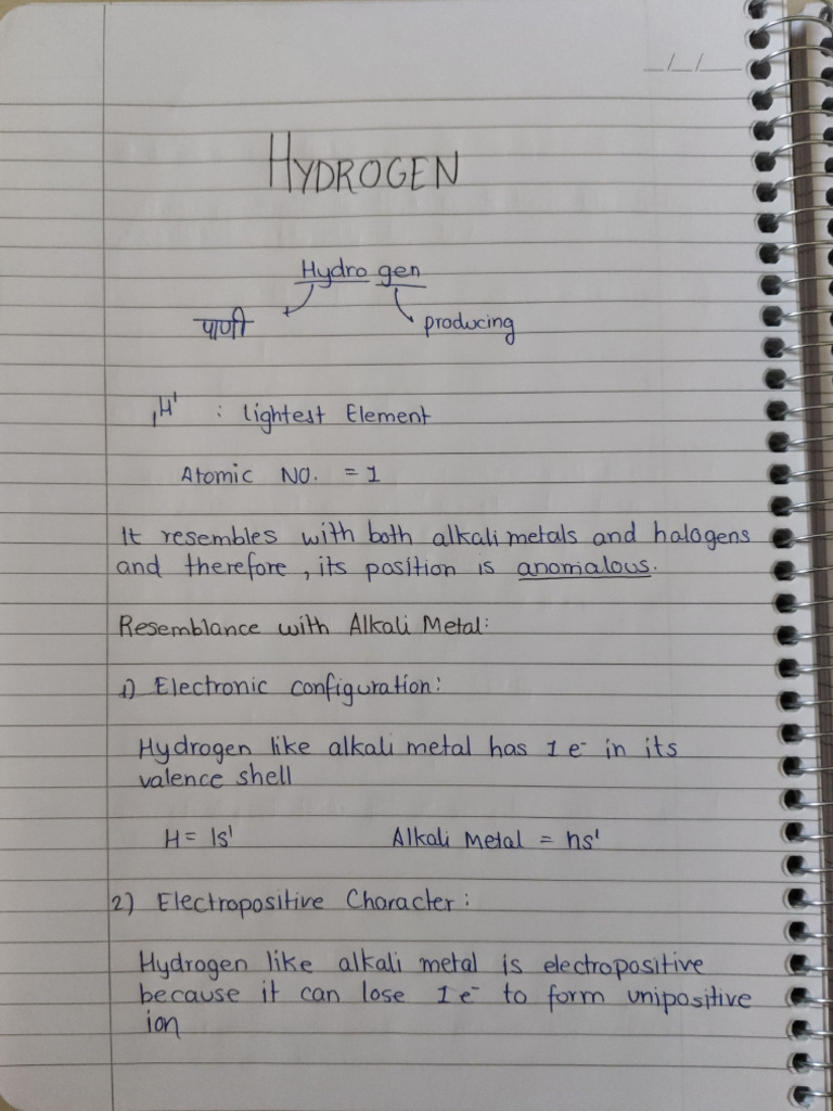 Hydrogen | PDF