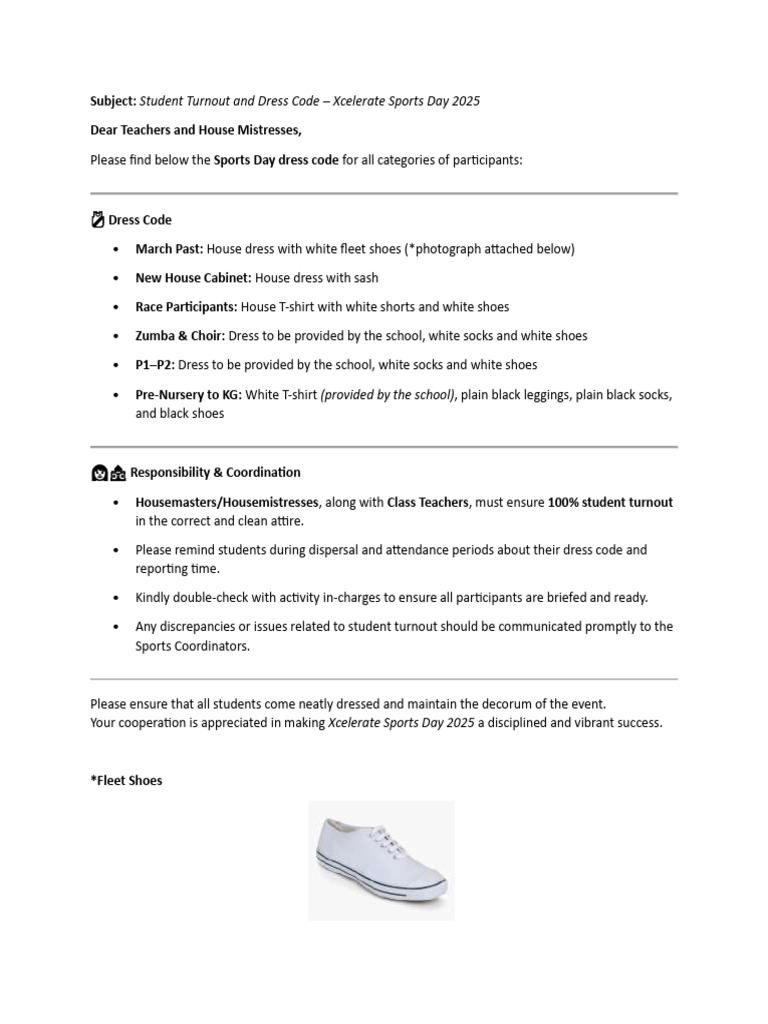 Xcelerate-Student Dress Code (1) | PDF