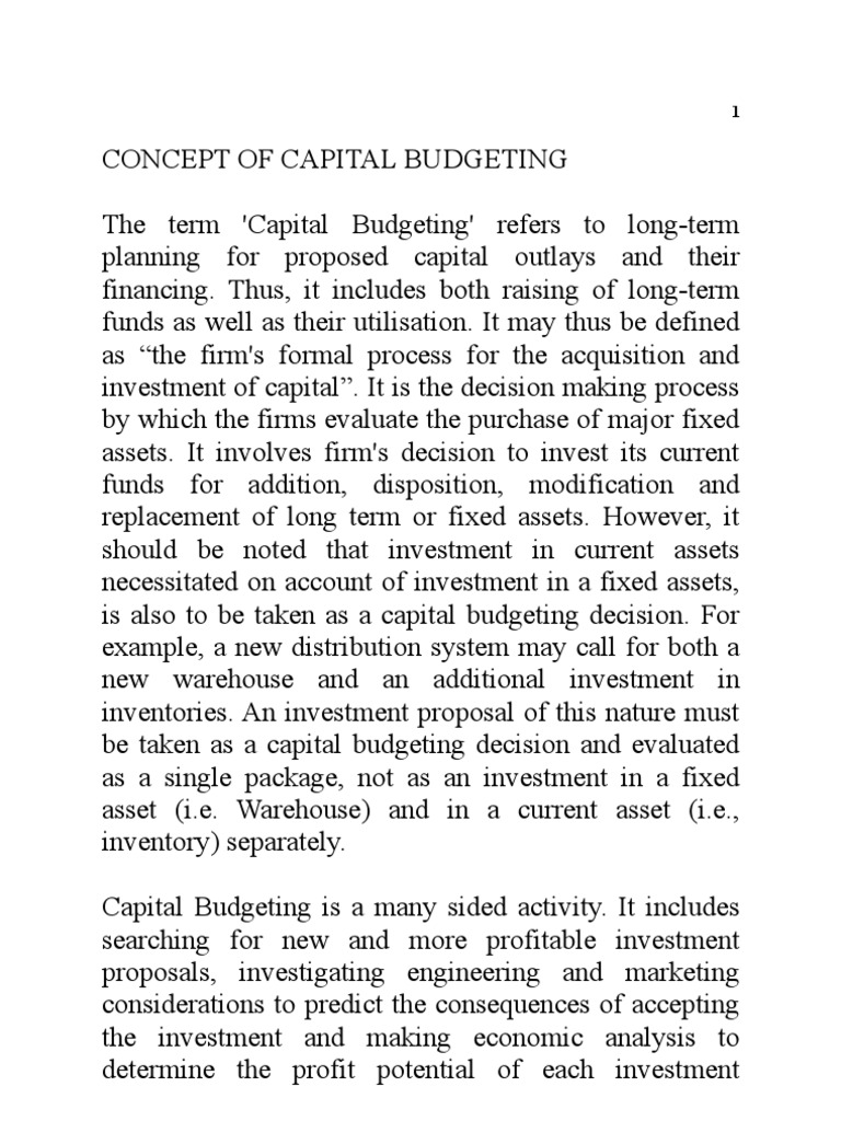 Capital Budgeting | PDF | Depreciation | Net Present Value