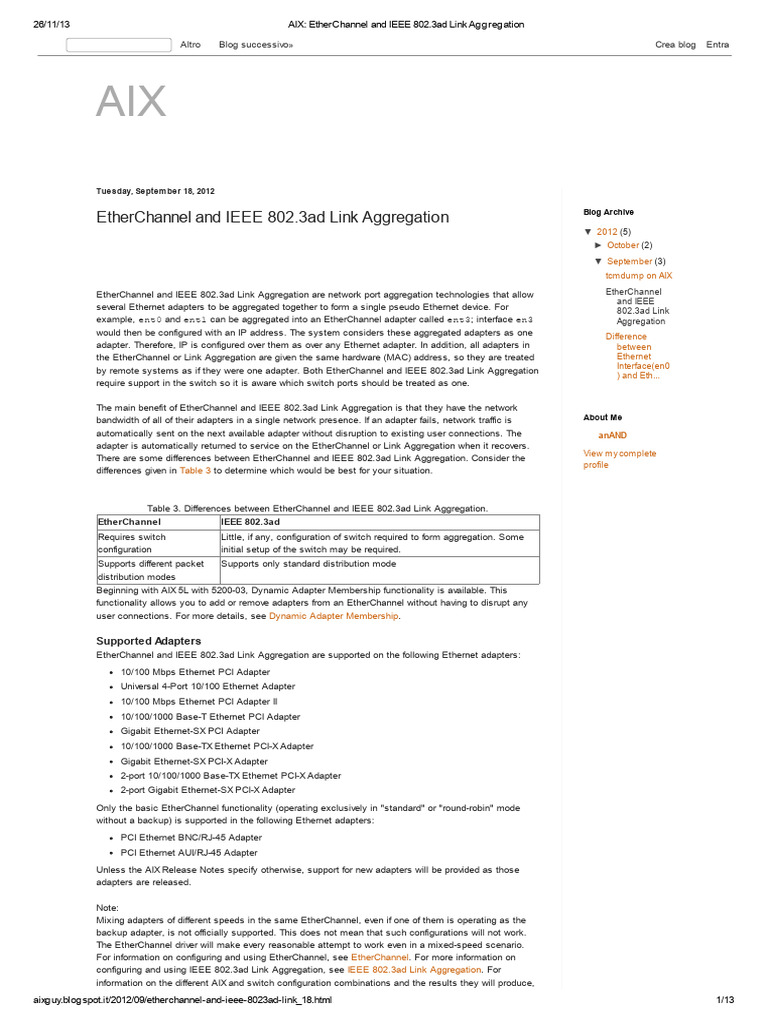 EtherChannel vs IEEE 802.3ad Explained | PDF | Transmission Control ...