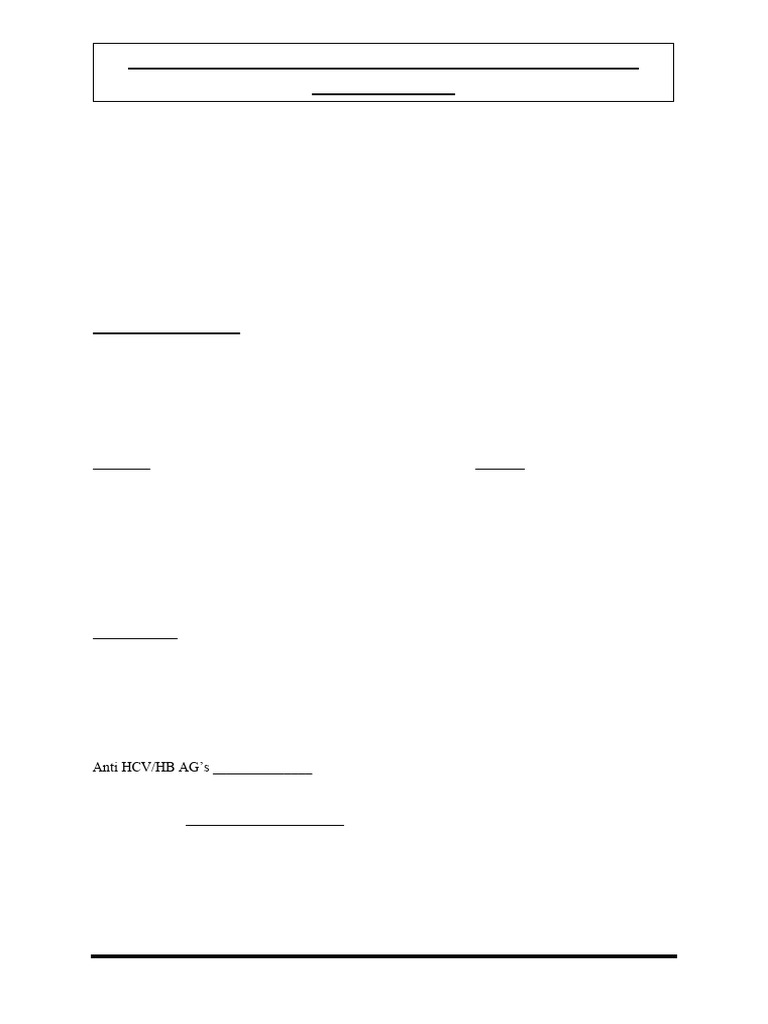 Proforma for Medical Certificate | PDF