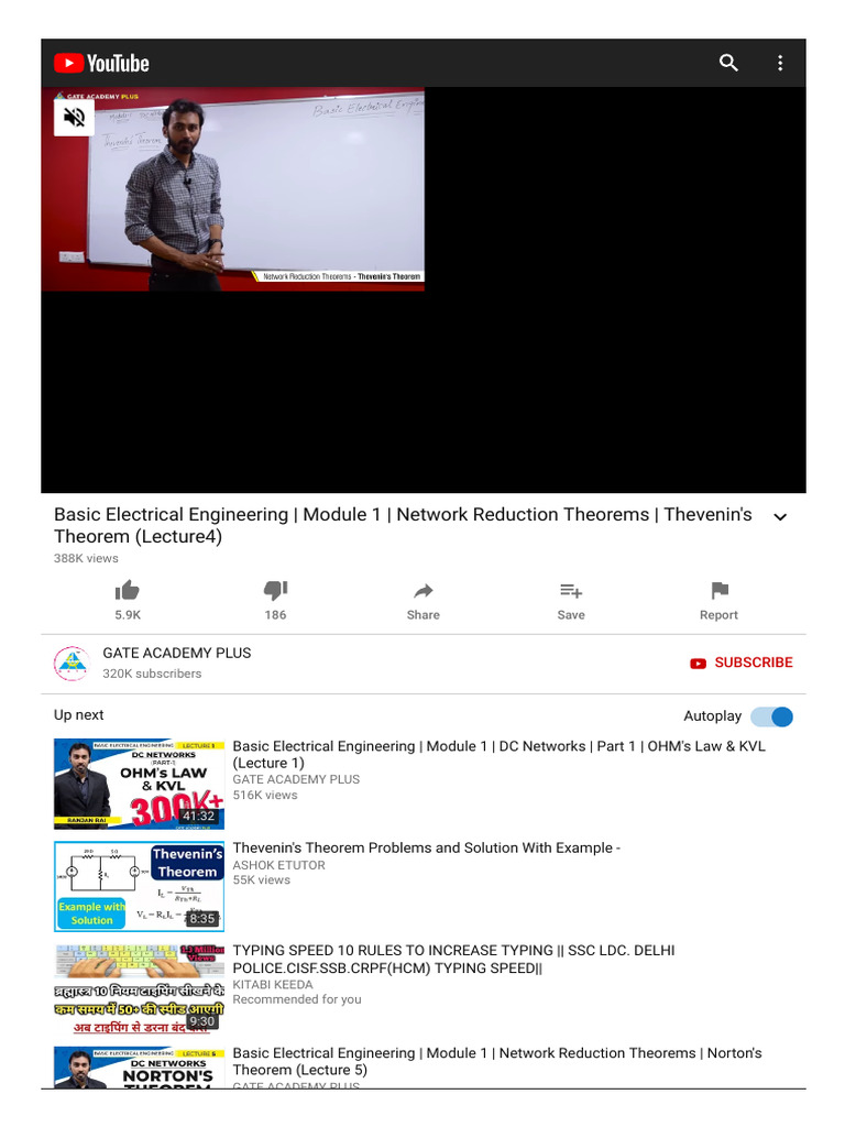 Basic Electrical Engineering - Module 1 - Network Reduction Theorems - The164918 | PDF ...