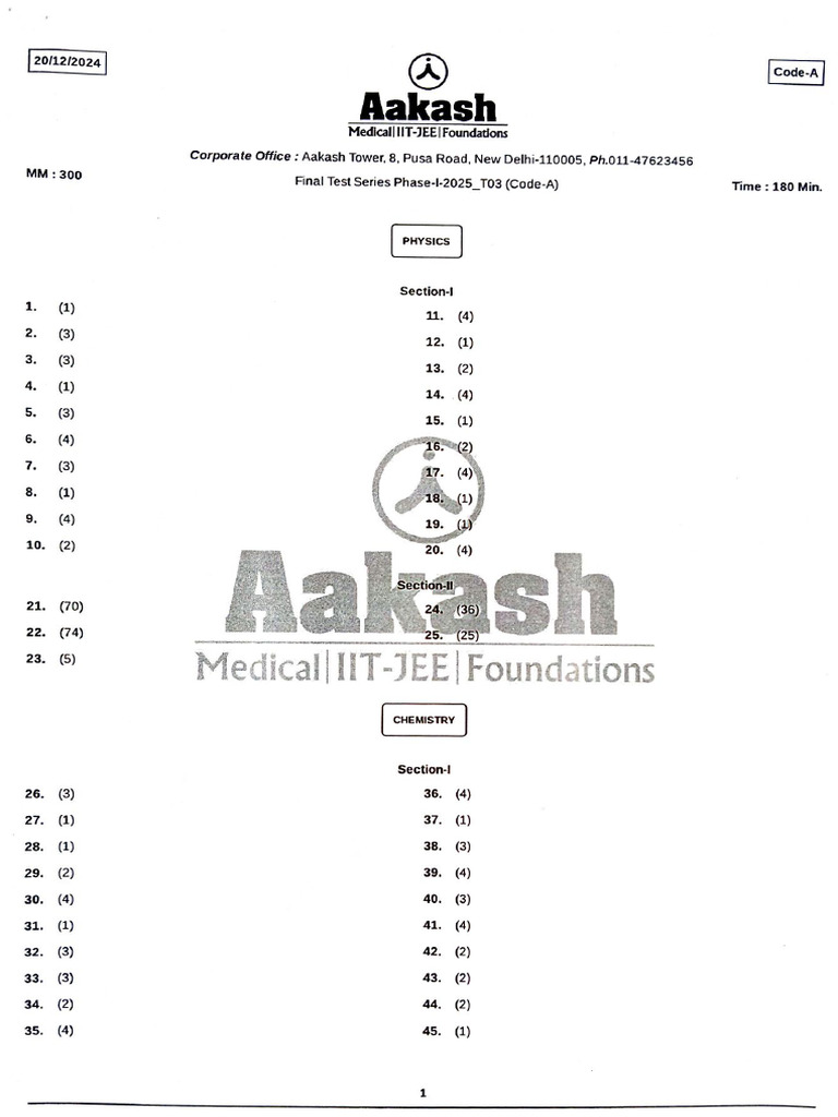 Fts 3 Answer Key Pdf