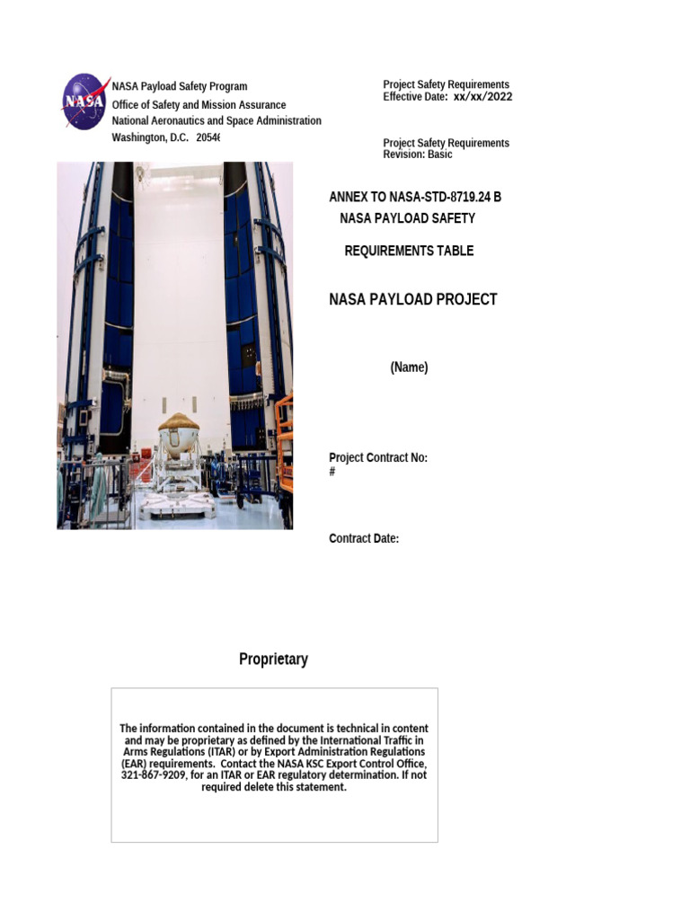 NASA STD 871924B Change 1 Annex Tailoring Matrix Final | PDF | Safety ...