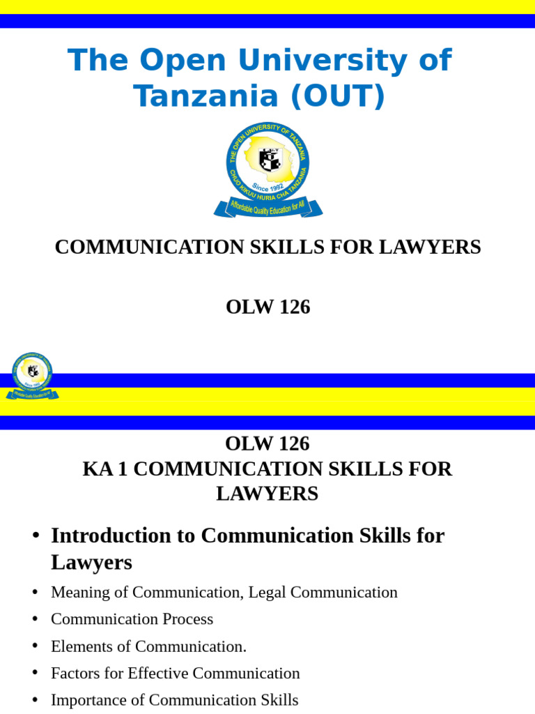 OLW 126 Knowledge Area 1 | PDF | Communication | Nonverbal Communication