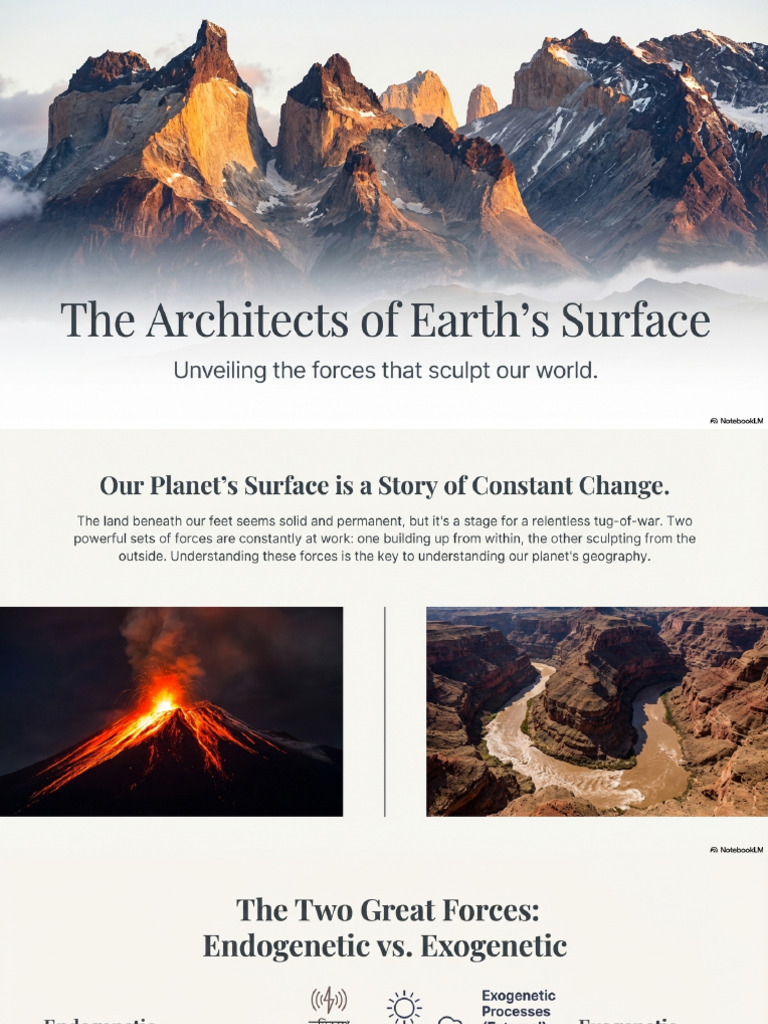 Earths Sculptors External Forces of Change | PDF