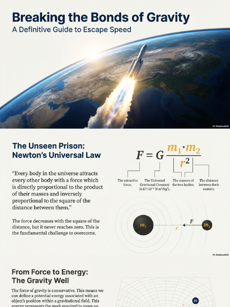 Escape Speed Breaking Gravitys Bonds | PDF