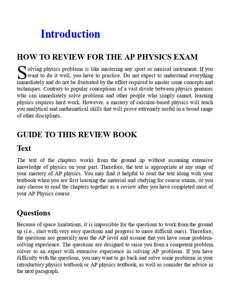 AP Physics Exam Review Strategies | PDF | Multiple Choice | Physics