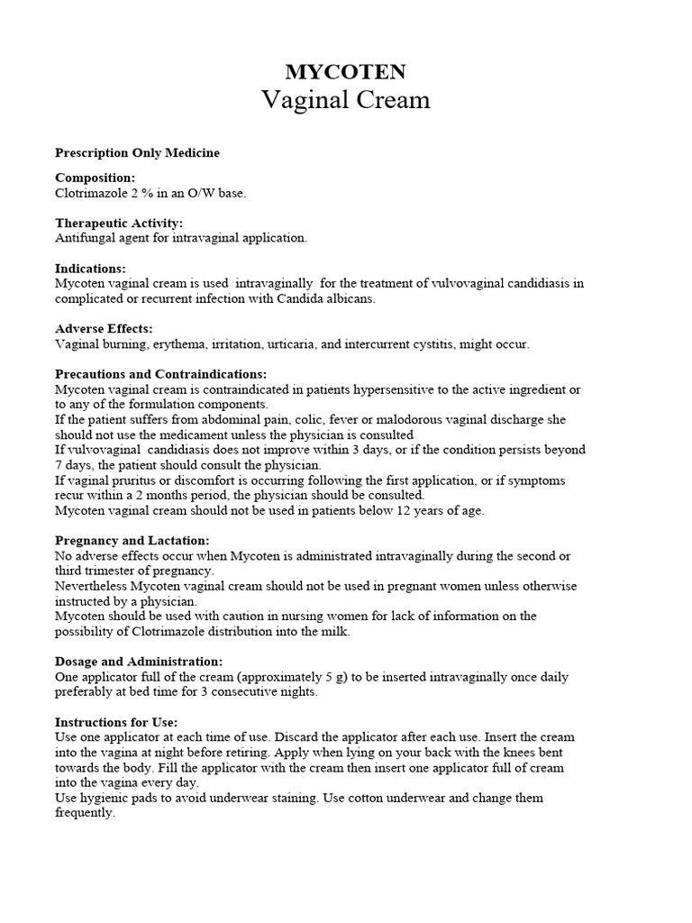 Notice_mycoten_iii_0.02_creme_vag._t_20g_+_03applicateurs | PDF ...