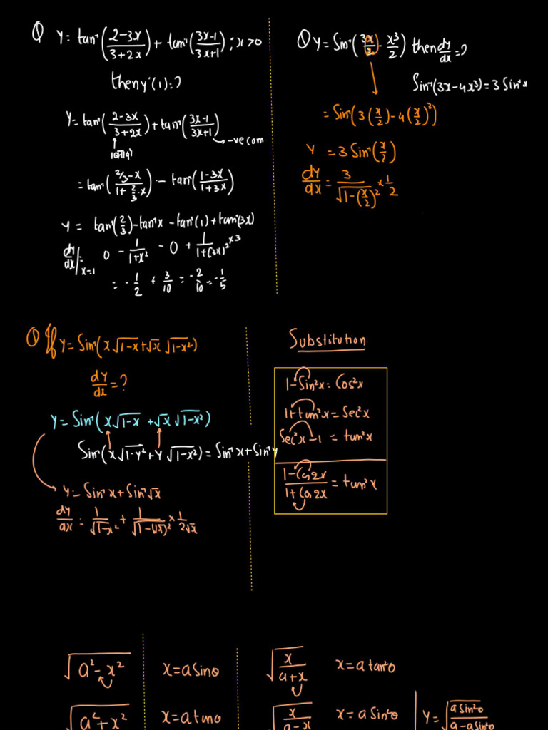 Method of Differentiation - L-06 (Class Notes) - Differentiation of ...
