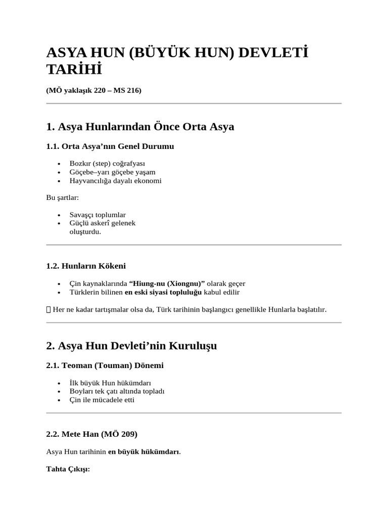 Asya Hun | PDF
