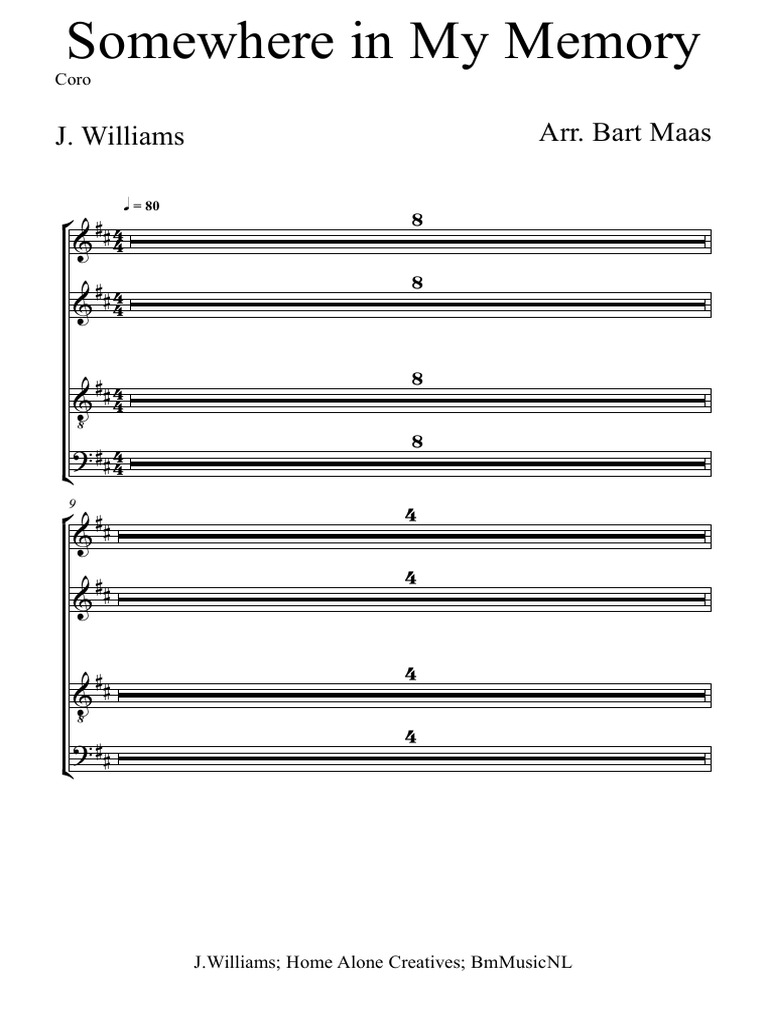 Somewhere in My Memory Sheet Music | PDF