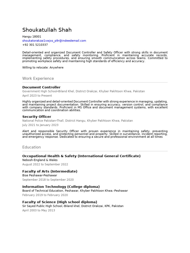 My Indeed Cv | PDF
