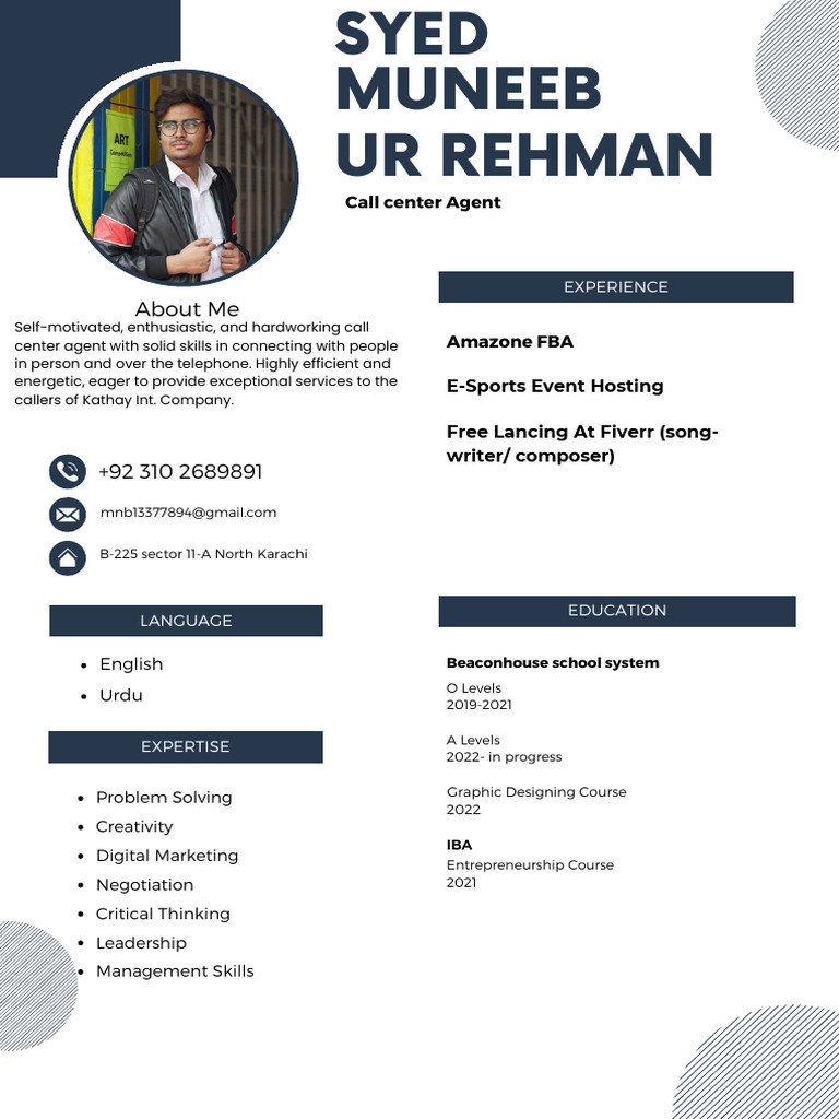 Blue Professional Modern CV Resume_2 | PDF