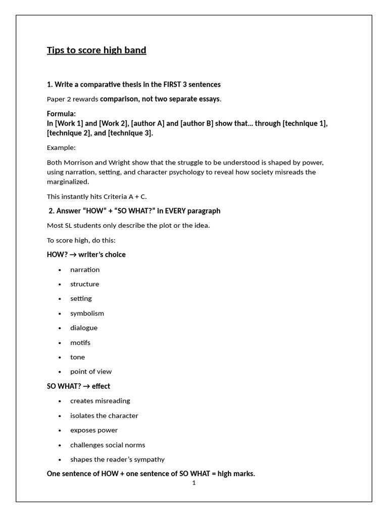 Tips To Score High in Paper 2 | PDF | Essays
