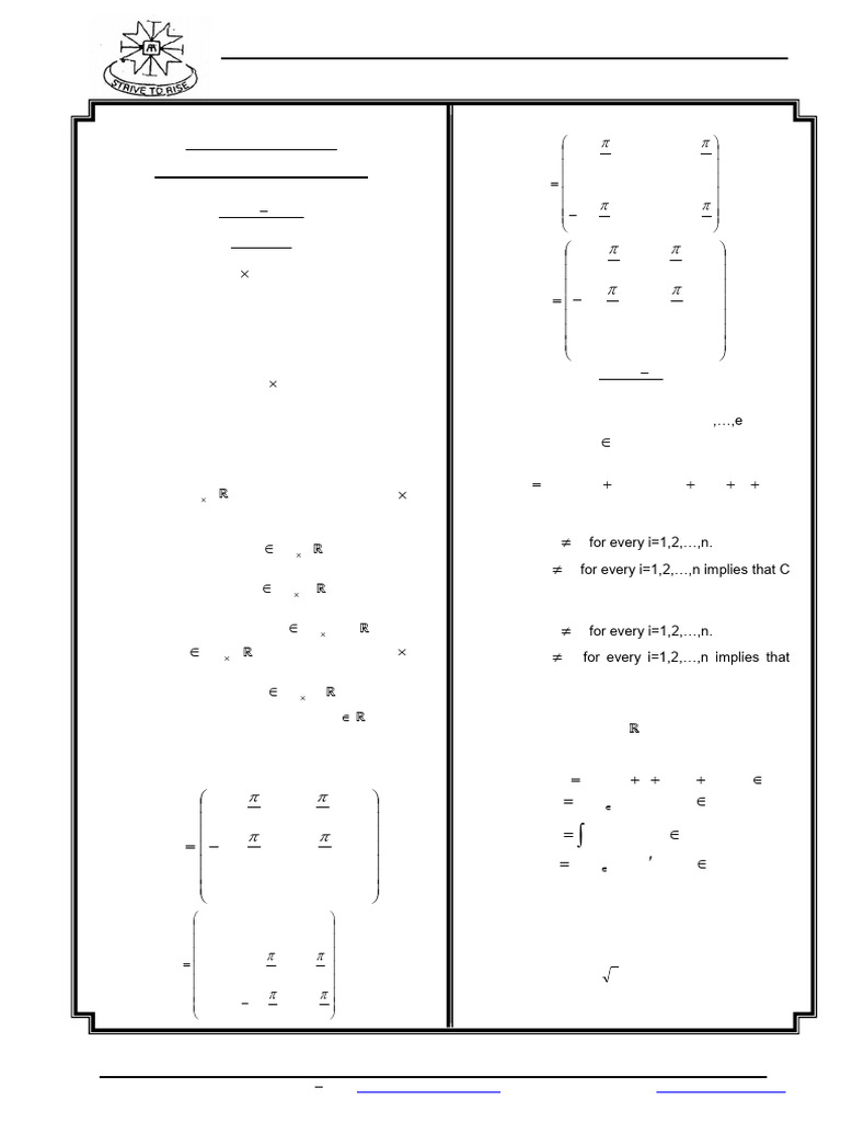 Linear Algebra Previous Year Papers | PDF | Eigenvalues And ...