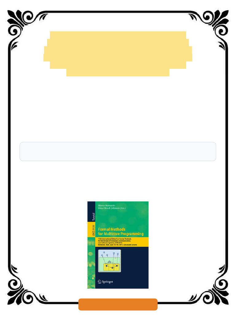 Formal Methods for Multicore Programming 15th International School on ...