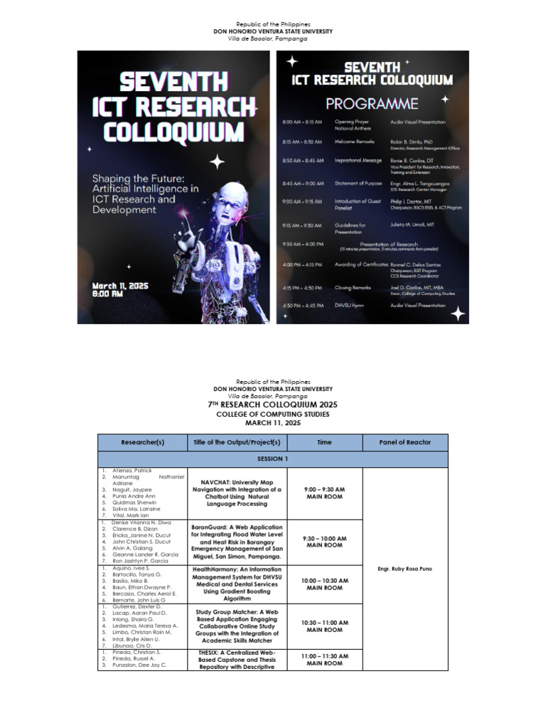 Ccs Colloquium Presenter Program 2025 1 | PDF