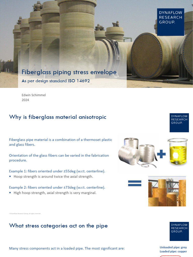 Fiberglass Pipe Stress Analysis Guide | PDF | Stress (Mechanics ...