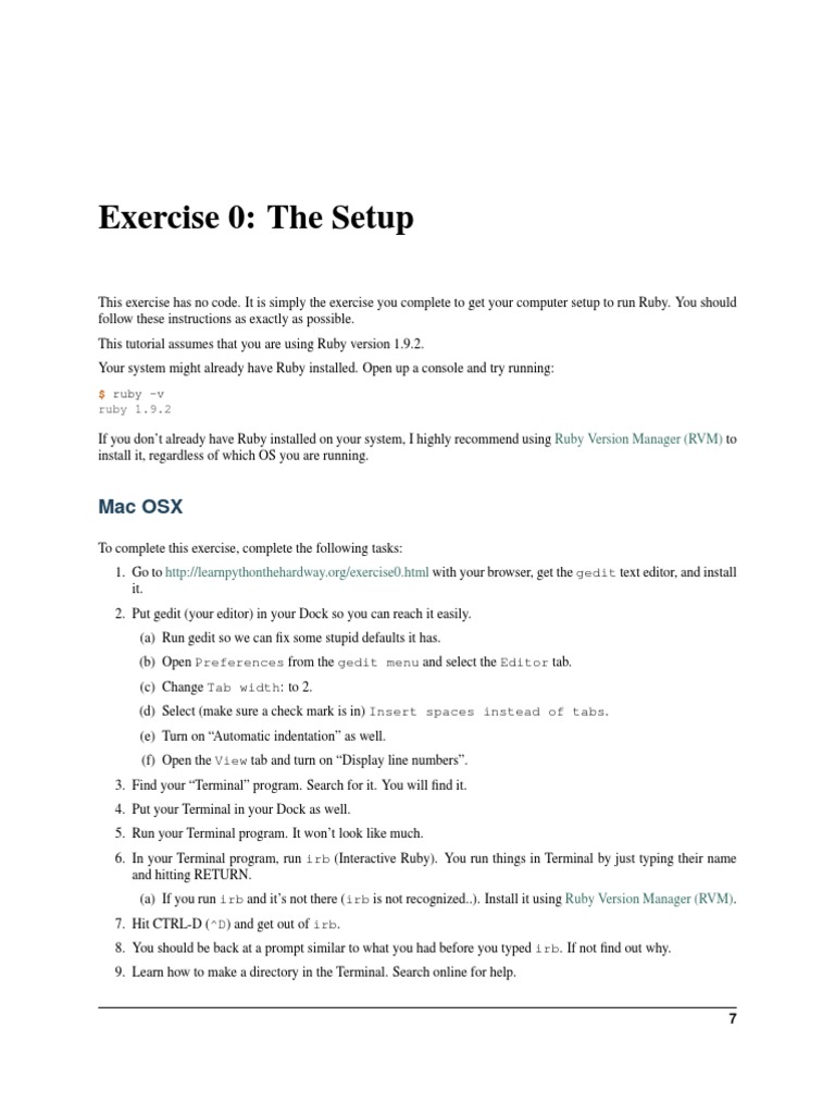 Learn Ruby The Hard Way Part 2 Pdf Tab Gui Command Line Interface