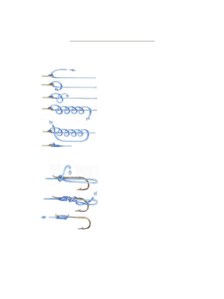 Nudos Esenciales para Pesca y Atado | PDF | Nudo | Peces y humanos