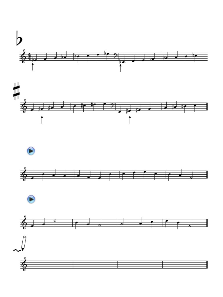 Worksheet 0005 Music Signs Flats and Sharps | PDF | Music Theory ...
