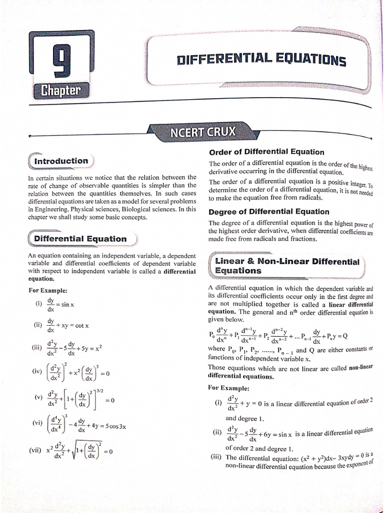 Differential Equations Practice Questions | PDF