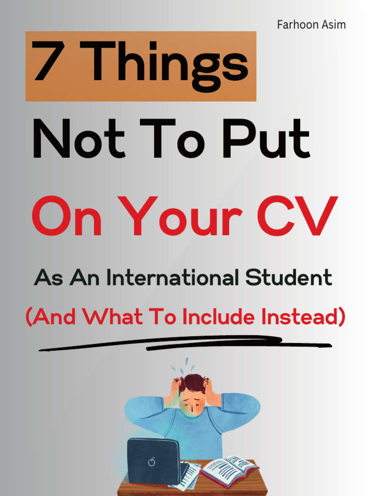 7 CV Things Not To Put On Your CV | PDF