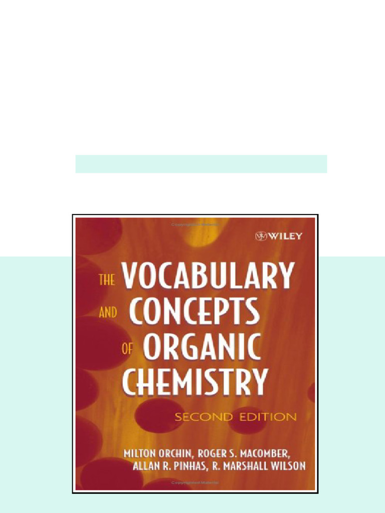 (Ebook) Vocabulary and Concepts of Organic Chemistry by Milton Orchin ...