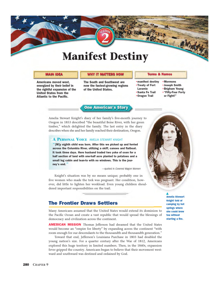 Manifest Destiny and Westward Expansion | PDF | Oregon Trail | Sioux