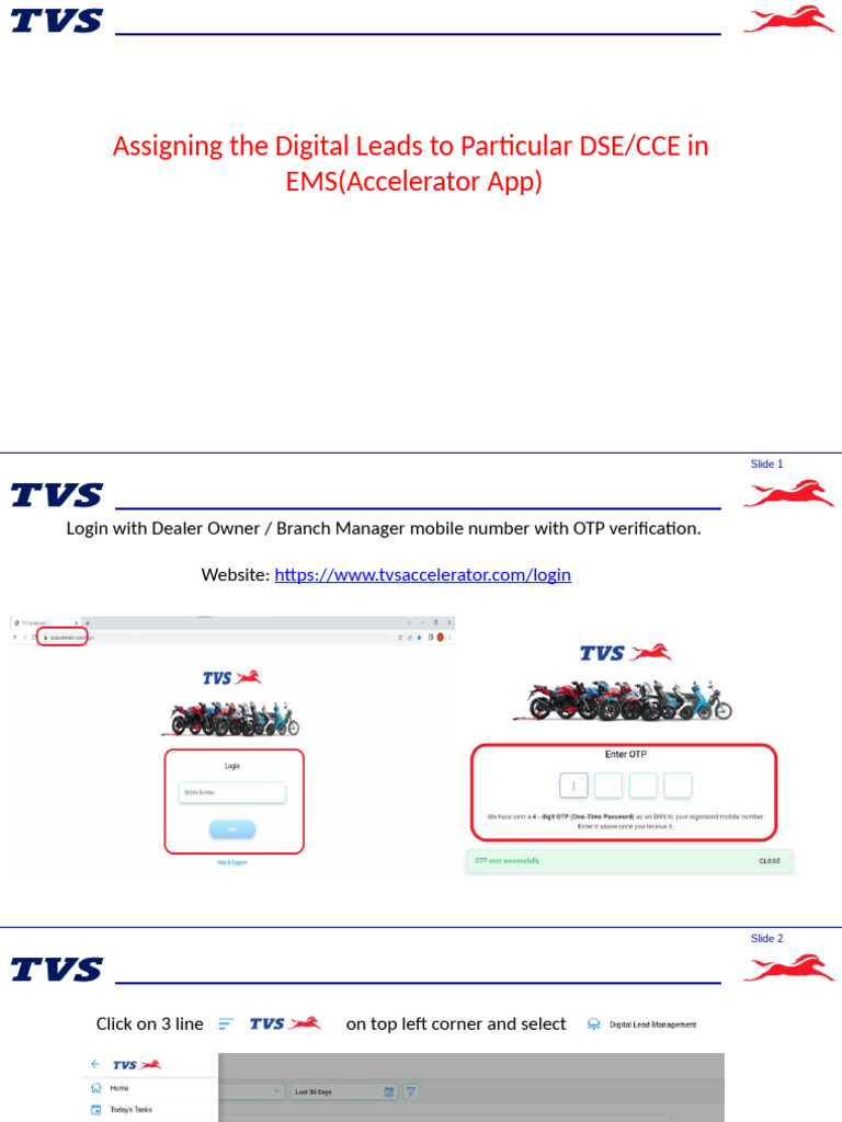 Assigning Digital Leads in EMS App | PDF