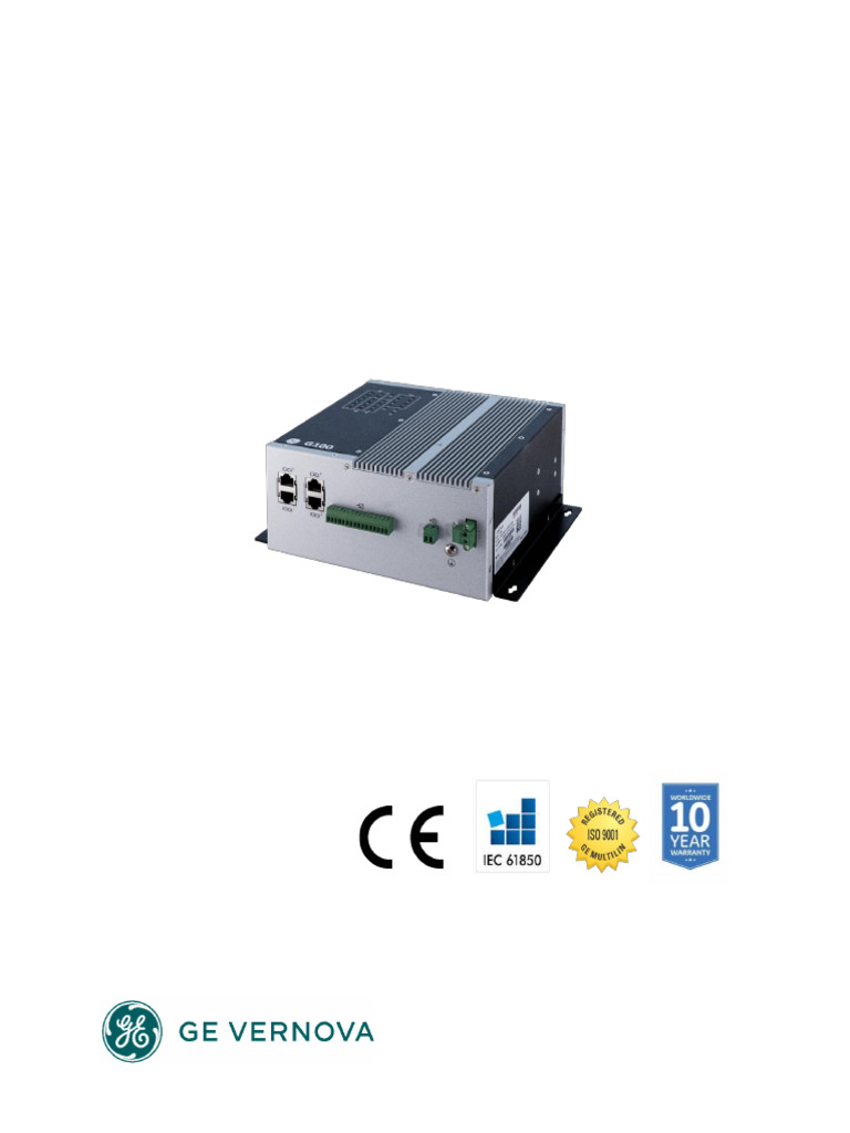 GE Vernova G100 Substation Manual | PDF | Computer Engineering ...