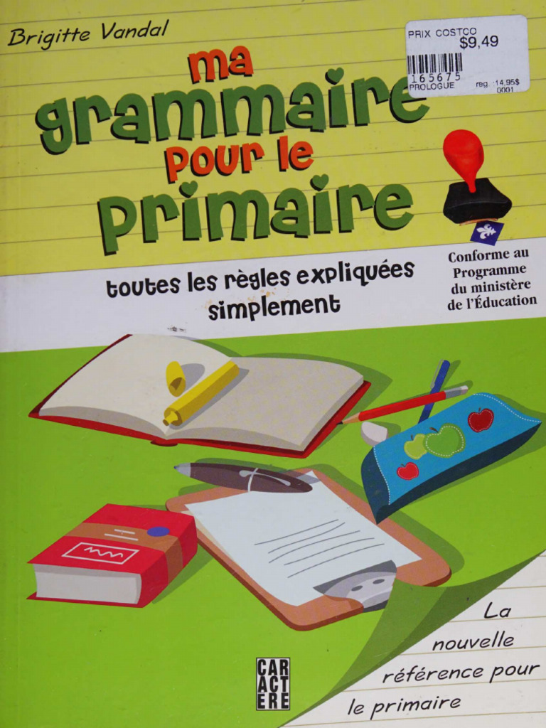 Ma Grammaire Pour Le Primaire | PDF
