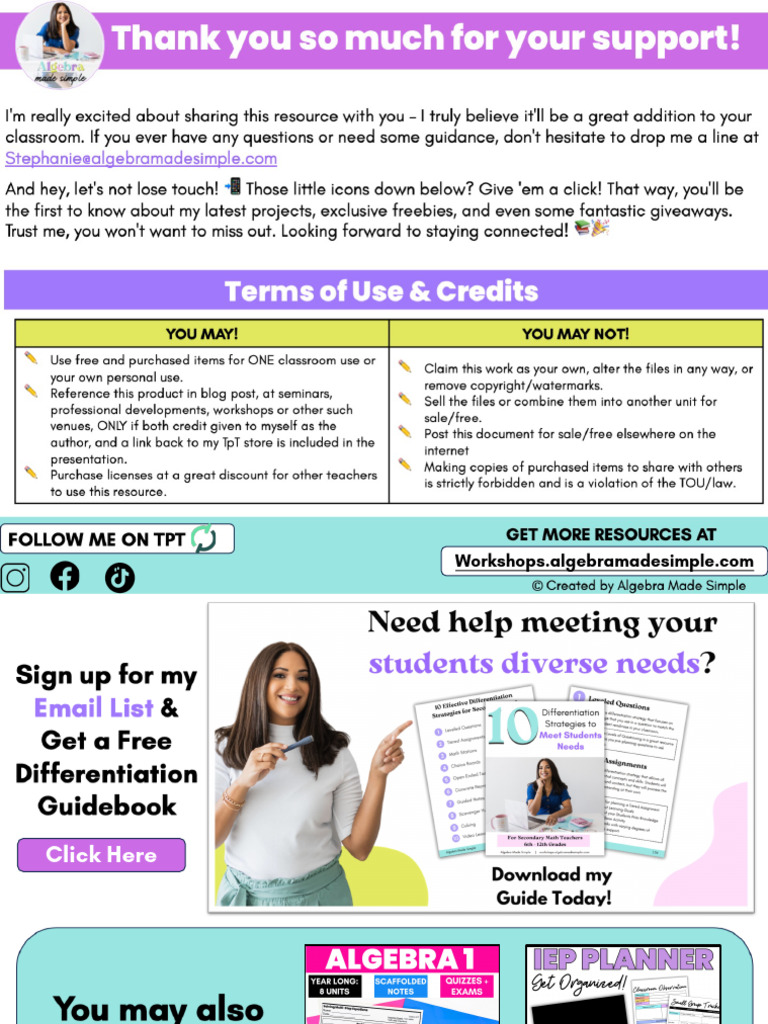FREEEditableIEPReportforMathTeachersSpecialEducationGeneralEducation 1 ...