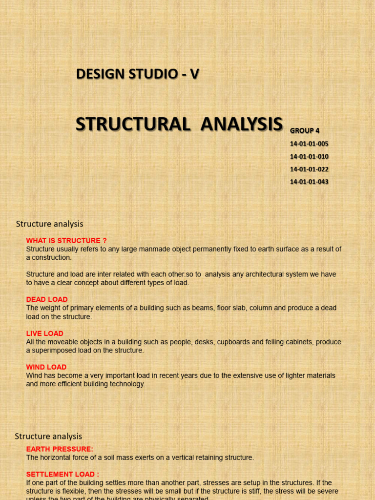 Structural Analysis | PDF | Masonry | Structural Load