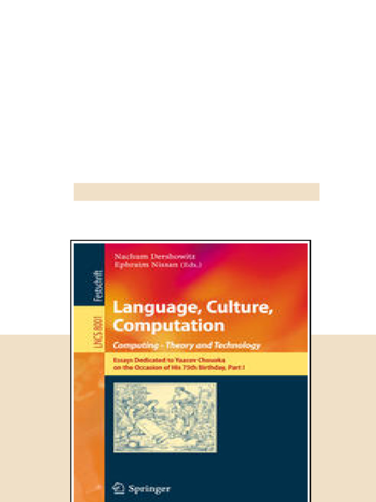 Language Culture Computation Computing Theory And Technology Essays ...