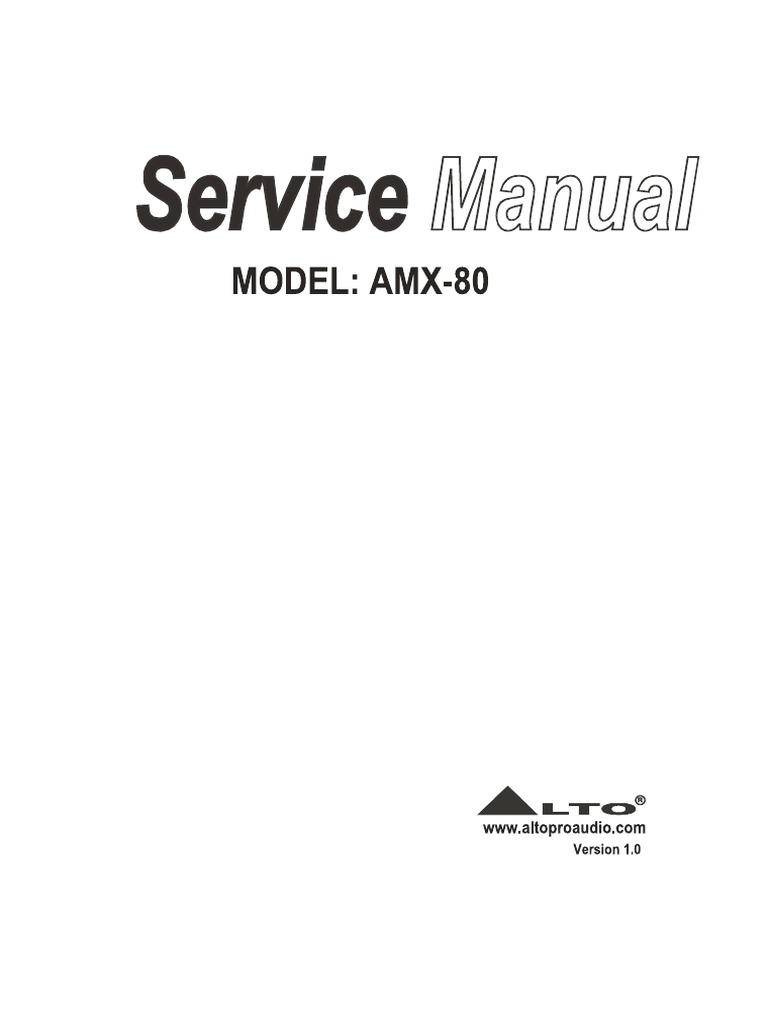 Alto AMX-80 Ver1.0 | PDF | Electrical Engineering | Electronics