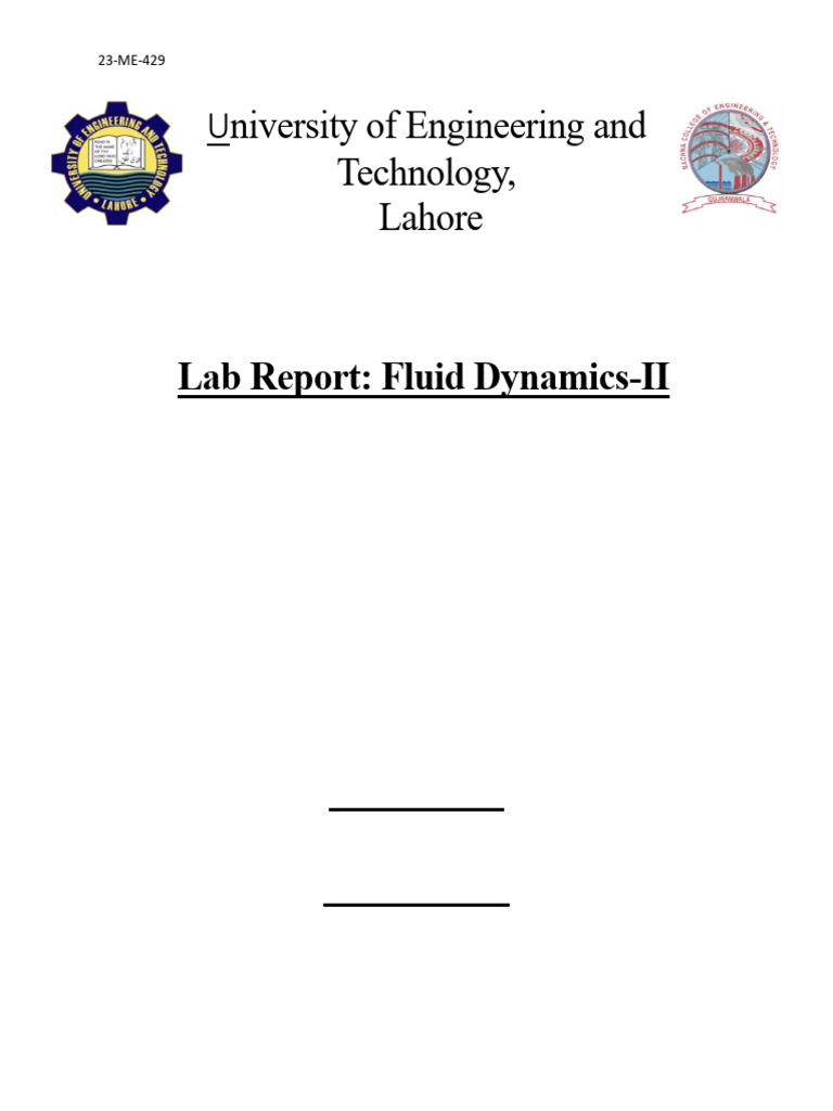 Fluid Dynamics Lab Report: Turbine Analysis | PDF | Turbine | Pump
