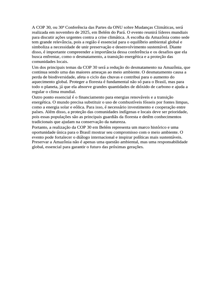 Cop 30 | PDF