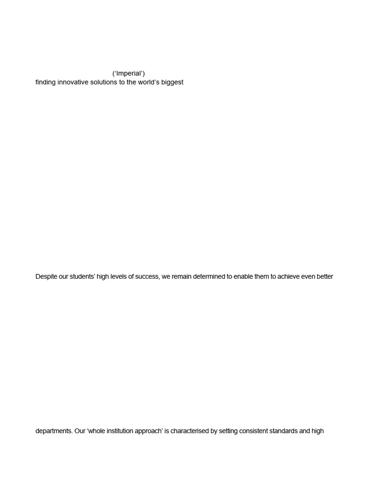 Imperial College Access Plan 2025-2029 | PDF | Cost Of Living | Science ...
