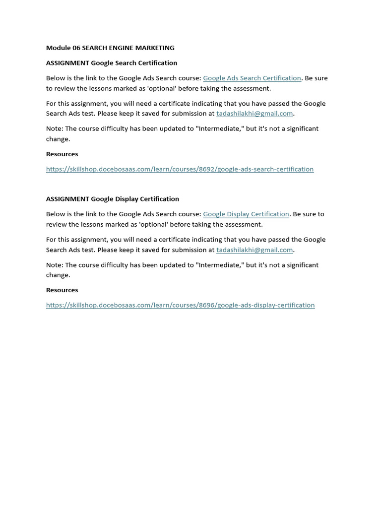 Digital Marketing Module 06 | PDF