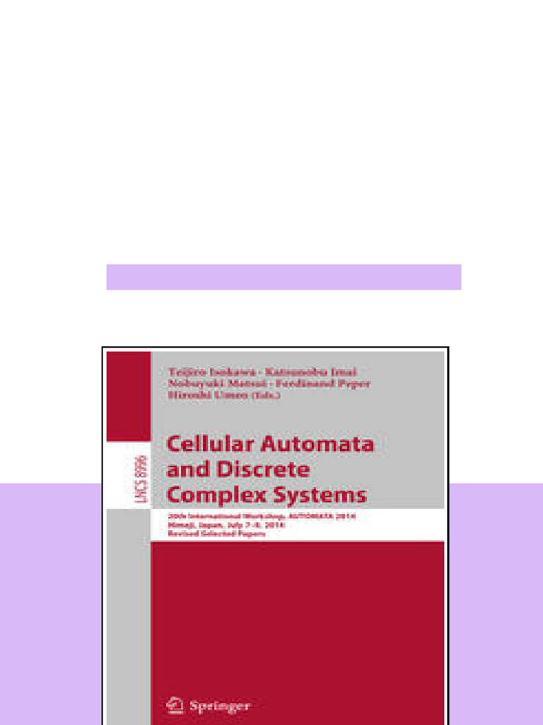 Cellular Automata And Discrete Complex Systems 20th International ...